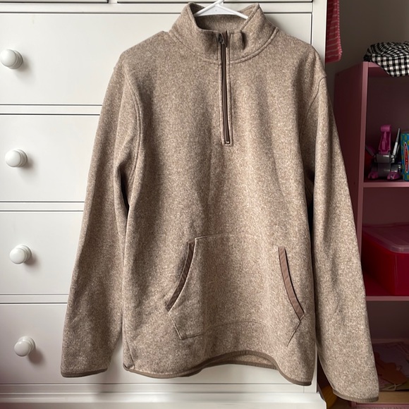 J. Crew | Sweaters | J Crew Mercantile Mens Xl Fleece Halfzip Pullover ...